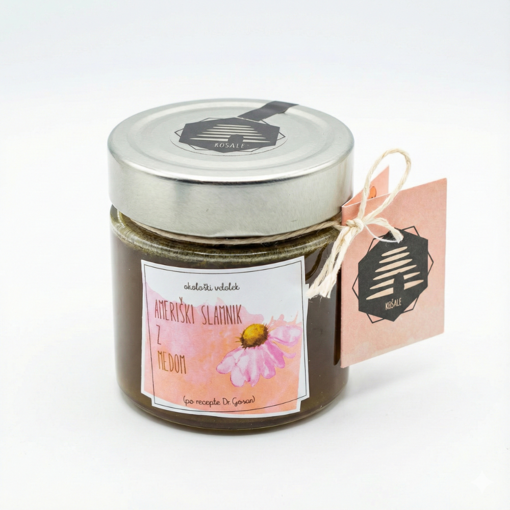 EKO Ameriški slamnik z medom – Beekeeping Košale